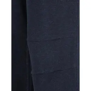 Brunello Cucinelli Navy Cotton And Linen Blend Trousers