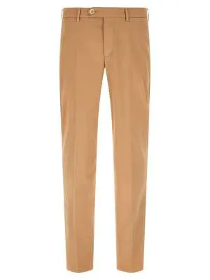 Brunello Cucinelli Gabardine Cotton Trousers - Cream