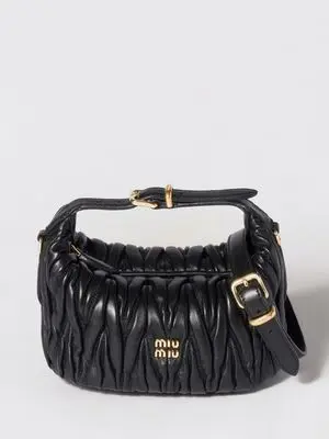 Miu Miu Ruched Leather Handbag