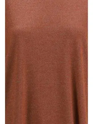 Brunello Cucinelli Glitter Effect Cashmere T-shirt - Red