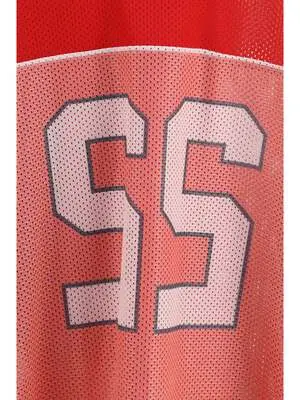 Moschino Technical Mesh T-shirt With Reversed Print - Red
