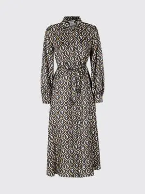 Max Mara Silk Printed Dress - Black