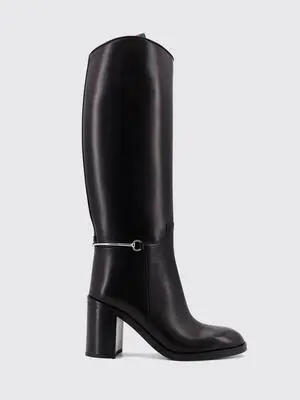 Gucci Leather Knee-high Boots - Black