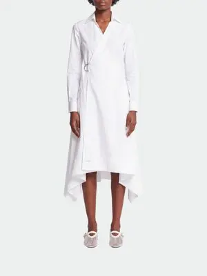 Loewe Wrap Dress With D-ring Detail - White