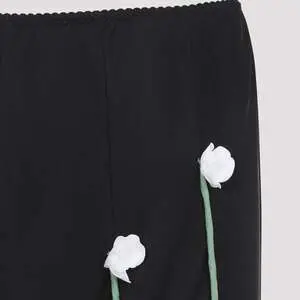 Moschino Midi Skirt With Floral Embellishments