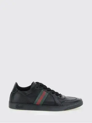 Gucci Leather Lace-up Sneakers