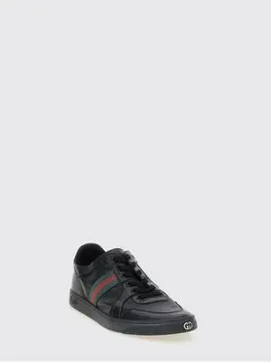 Gucci Leather Lace-up Sneakers