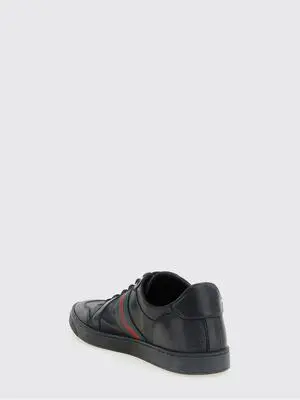 Gucci Leather Lace-up Sneakers