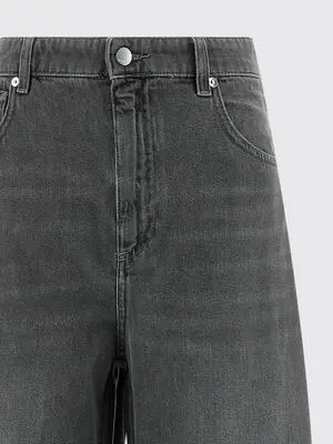 Max Mara Grey Cotton Blend Jeans - Gray