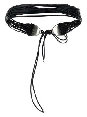 Isabel Marant Étoile Brandy Lambskin Belt With Silver Brass Detail