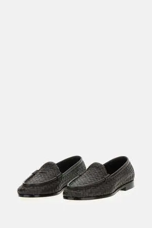 Bottega Veneta Silenzio Loafers In Espresso Nappa Leather - Multicolor
