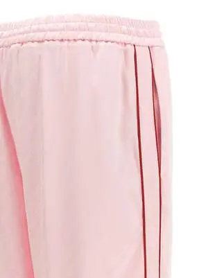 Off-White Jacquard Satin Pajama' Pants - Pink