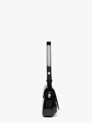 DIESEL® Play Clutch Shiny Leather Shoulder Bag