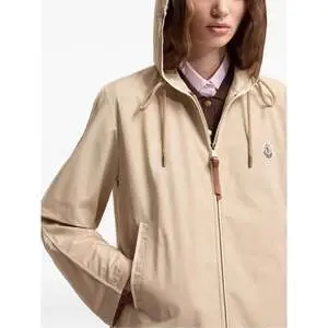 Moncler Logo Patch Zip-up Hooded Jacket