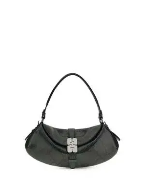 GANNI B-kat Leather-effect Shoulder Bag - Blue