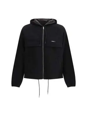 Prada Technical Hooded Blouson Jacket