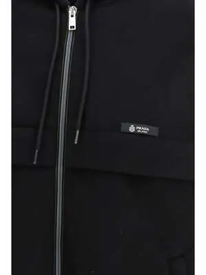 Prada Technical Hooded Blouson Jacket