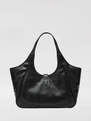 Gucci Shoulder Bag With Gold Tone Clasp - Black