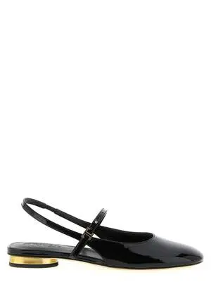 TOD'S Patent Leather Mary Jane Ballet Flats - Black