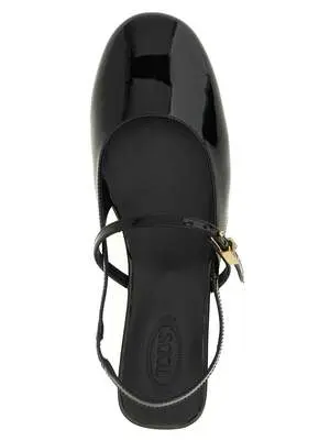 TOD'S Patent Leather Mary Jane Ballet Flats