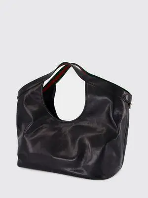 Gucci Leather Hobo Bag - Black