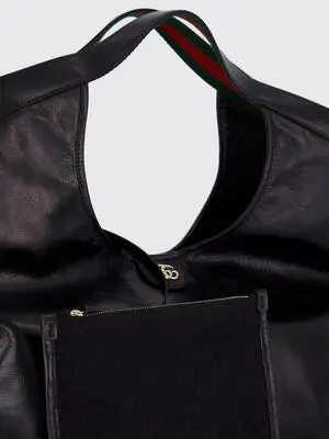 Gucci Leather Hobo Bag - Black