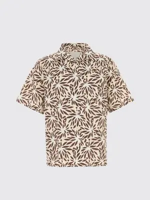 Prada Printed Cotton Blend Shirt - Cream