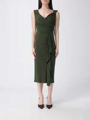 Max Mara Asymmetrical Ruched Midi Dress - Brown