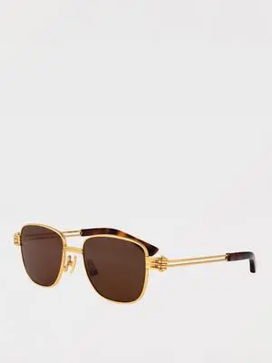 Bottega Veneta Yellow Gold Metal Sunglasses - Multicolor