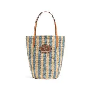 Valentino Garavani Hand-woven Raffia Shopping Bag
