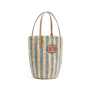 Valentino Garavani Hand-woven Raffia Shopping Bag