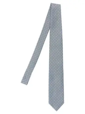 TOM FORD Polka Dot Jacquard Weave Neck Tie - Blue
