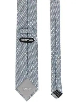 TOM FORD Polka Dot Jacquard Weave Neck Tie
