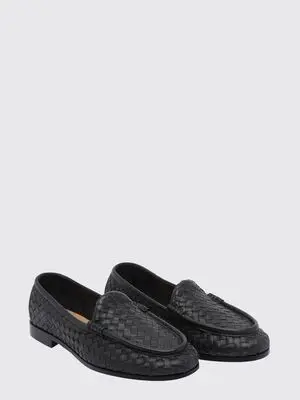 Bottega Veneta Woven Loafers - Brown