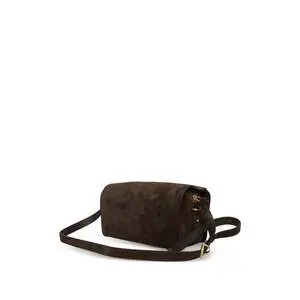 Balenciaga Calf Suede Satchel Bag - Brown