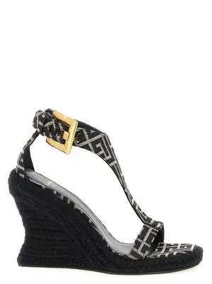 Balmain Monogram Jacquard Espadrilles