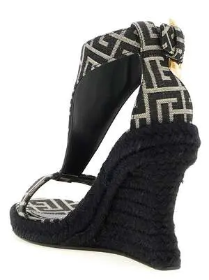 Balmain Monogram Jacquard Espadrilles