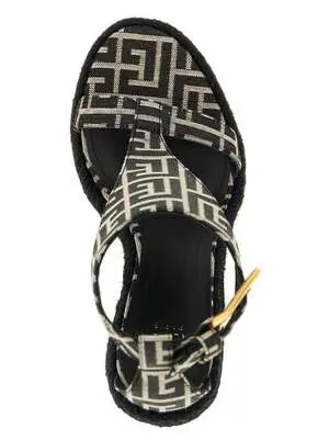 Balmain Monogram Jacquard Espadrilles
