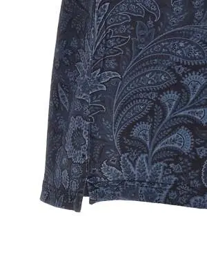 Etro Arnica Paisley' Polo Shirt - Blue