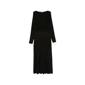 Women's Boat Neck Long Sleeve Day Dresses