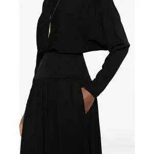 TOTEME Long Sleeve Boat Neck Dress