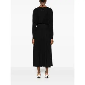 TOTEME Long Sleeve Boat Neck Dress