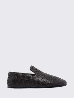 Bottega Veneta Woven Leather Loafers - Brown