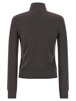 COURREGES Tracksuit Sweatshirt With High Neck And Zip Closure