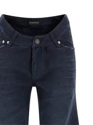 Balenciaga Curved Waist Wide Leg Jeans