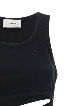 Coperni Spiral Tank Top - Black