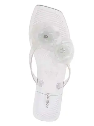 Coperni Silicone Flower Flat Flip-flop Sandals