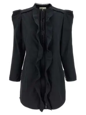 Isabel Marant Étoile Victorian Cotton Mini Dress - Black