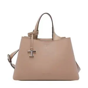 TOD'S Small Leather Handbag - Cream