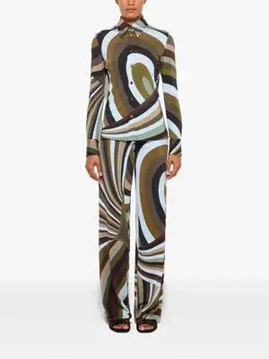 Emilio Pucci Printed Viscose Shirt - Multicolor